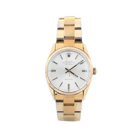 WATCHMAKER Gold Capped Estate Rolex Oyster Perpetual Air King Watch w ...